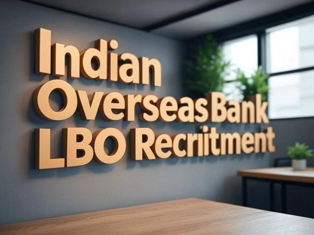 Indian Overseas Bank LBO Recruitment 2025:Notification Out for 400 ...