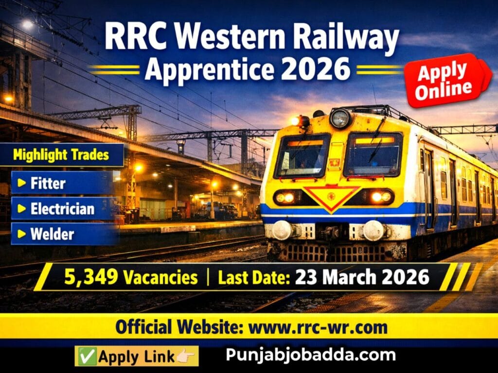 RRC Western Railway Apprentice Recruitment 2026 – Apply Online for ...