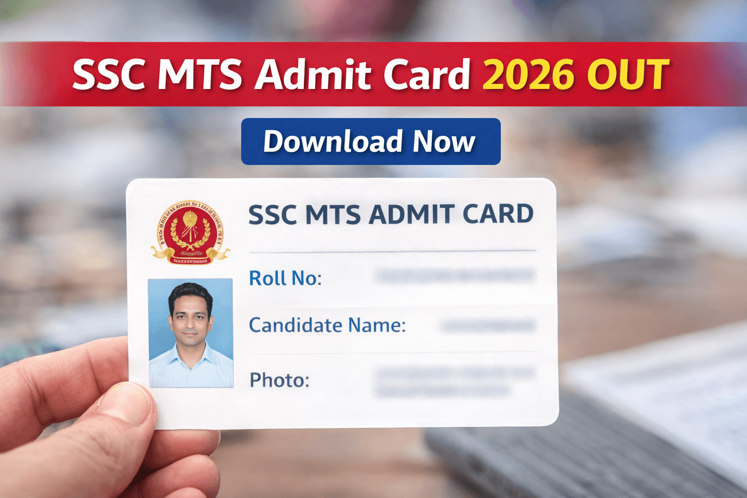 SSC MTS Admit Card 2026 OUT - Download Now - punjabjobadda