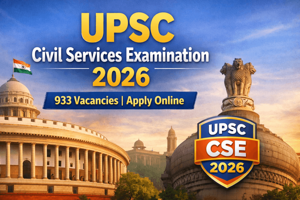 UPSC Civil Services Examination 2026 - 933 Posts, Important Dates ...